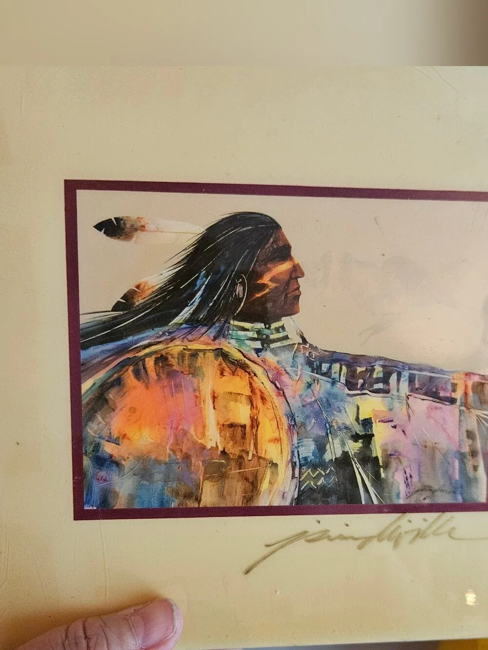 Leanin' Tree | Art | Signed Jim Prindiville Thunder Cloud Sioux Warrior ...